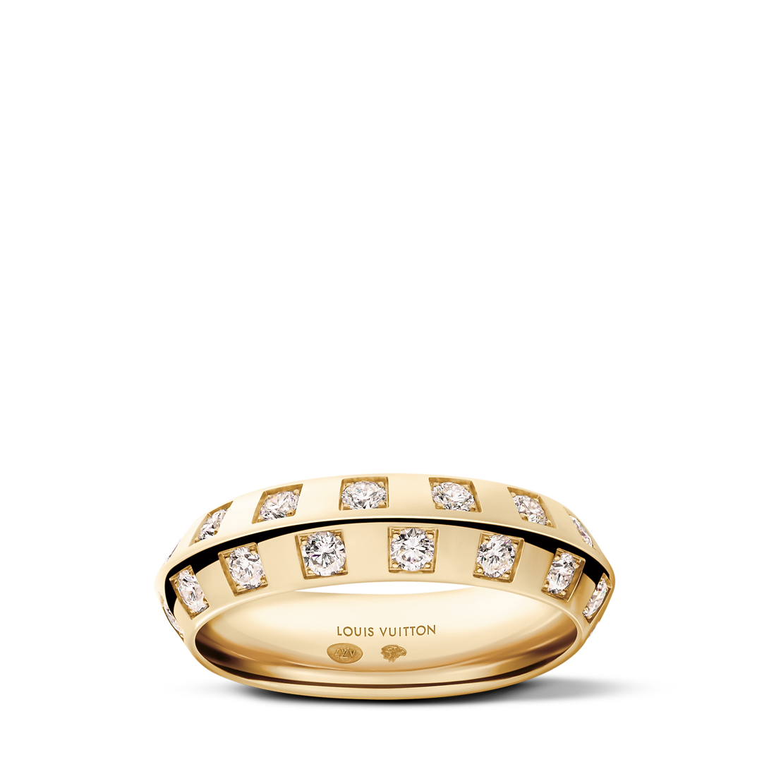 Le Damier de Louis Vuitton Medium Bracelet, Yellow Gold and Diamonds - Categories | Louis ...